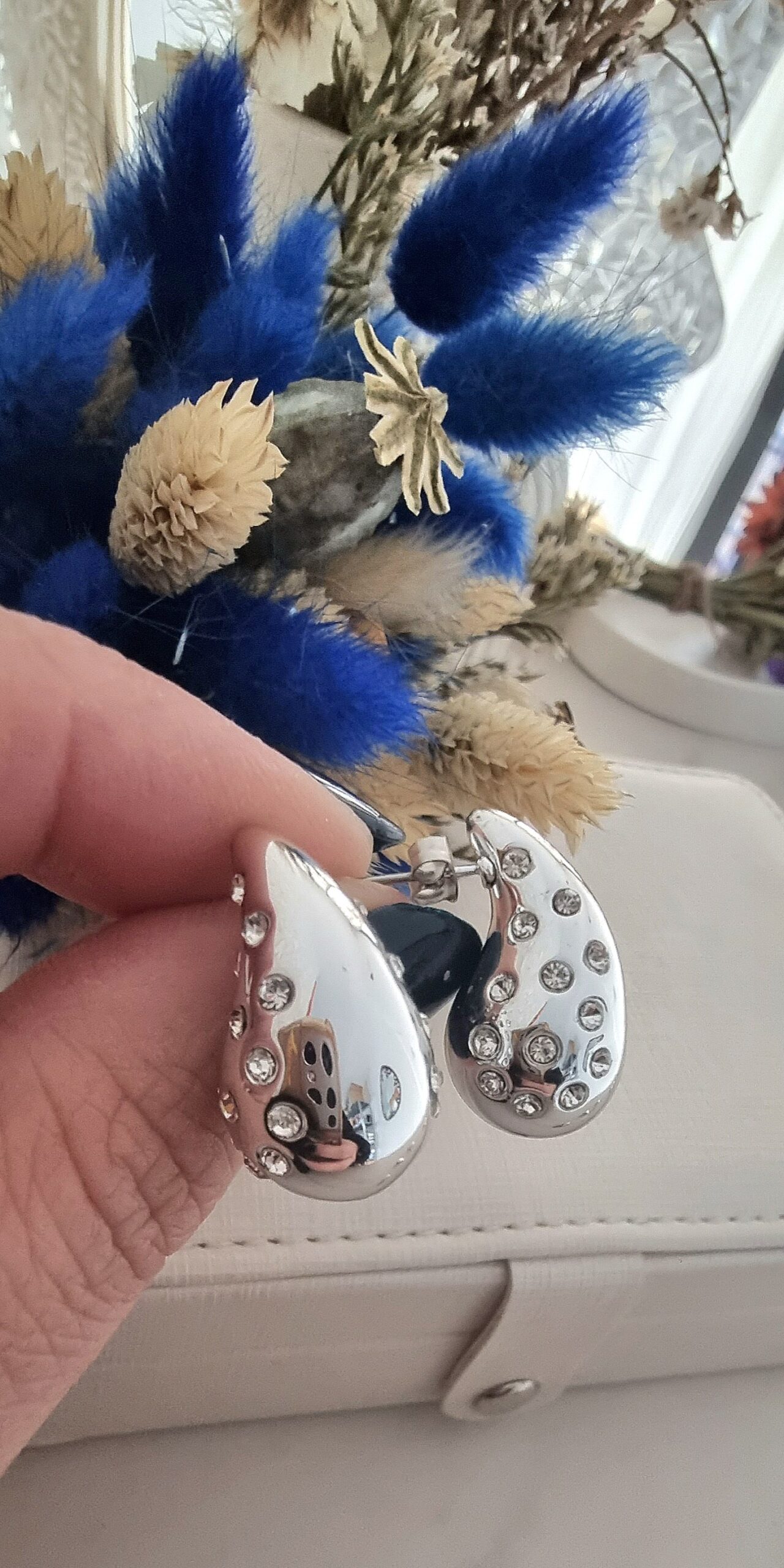 Aros Gota Stras – Yamila Joyas Mayorista